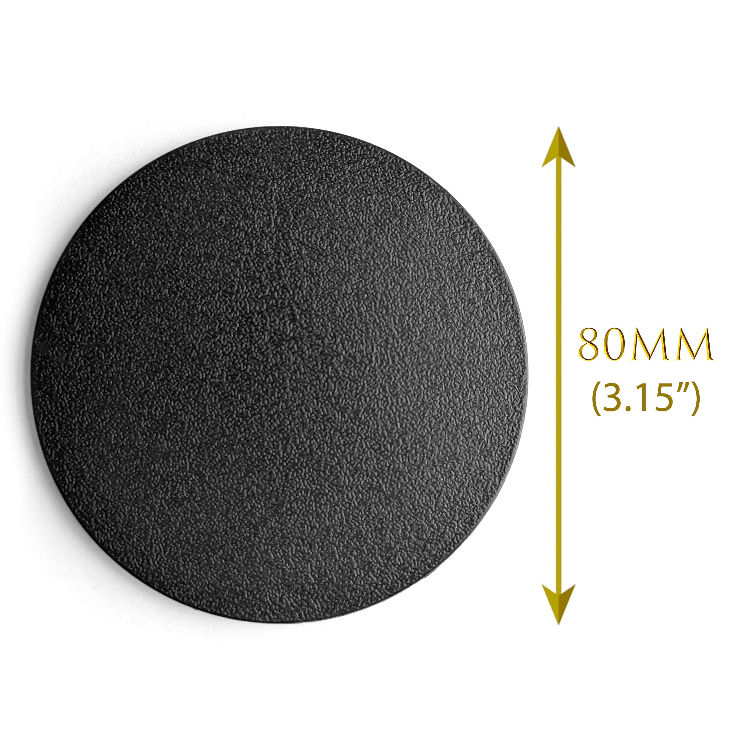 Stonehaven Miniatures 5PK - Miniature Bases, 80mm Diameter - Plastic,