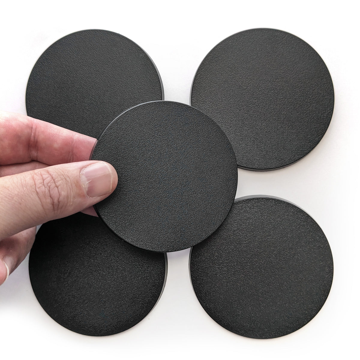Stonehaven Miniatures 5PK - Miniature Bases, 80mm Diameter - Plastic,
