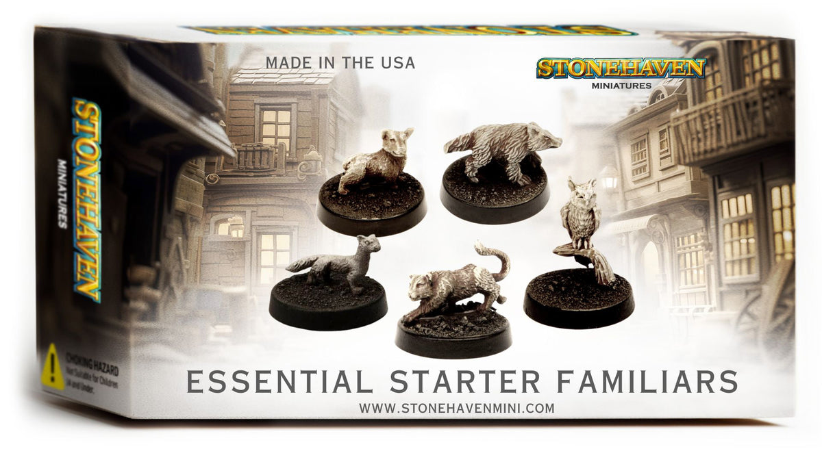 Essential Starter Familiars Stonehaven Miniatures Set for DnD - Perfec